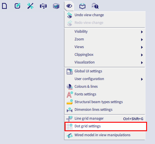 Settings for line and dot grids (FAQ)